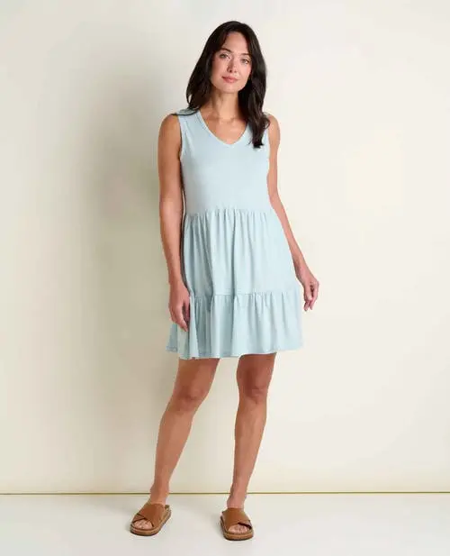 TOAD & CO Marley Tiered Tank Dress - Skyway Pattern