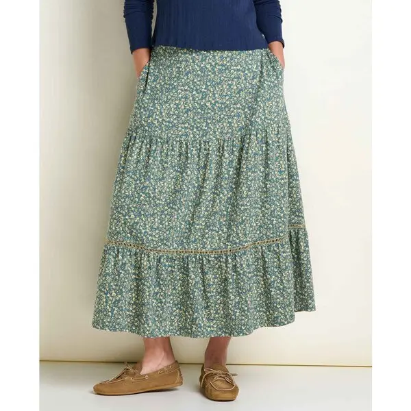 TOAD & CO Marigold Tiered Midi Skirt