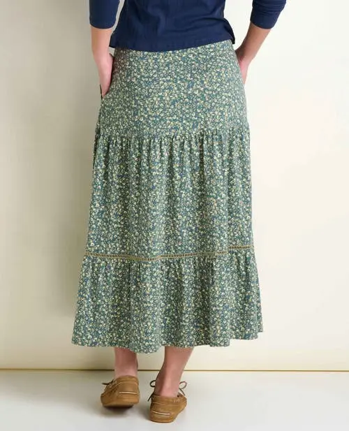 TOAD & CO Marigold Tiered Midi Skirt