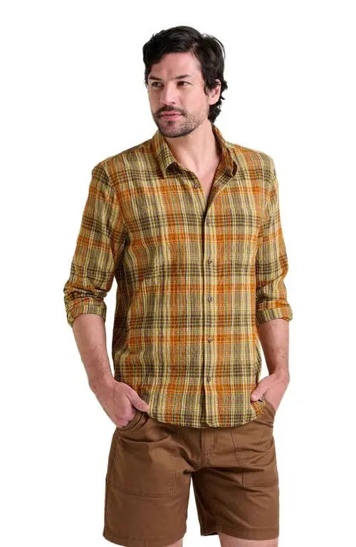 TOAD & CO Fletcher Long Sleeve Shirt - Umber Plaid
