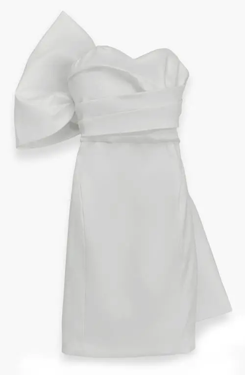 Donna Karan New York Strapless Bow Back Mini Dress