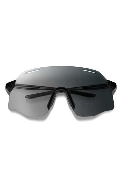 SMITH Vert 139mm Chromapop™ Polarized Shield Sunglasses - Black / Clear To Gray
