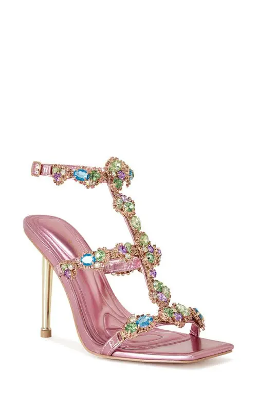 AZALEA WANG Khai Ankle Strap Sandal - Pink