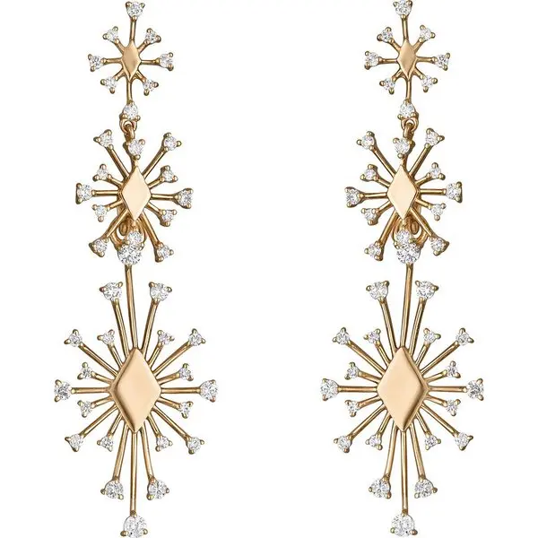 EDEN PRESLEY Sparkler Transform Drop Earrings - Diamond