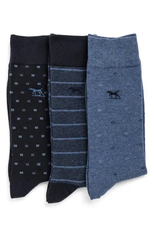 Rodd & Gunn Assorted 3-pack Stripe & Neat Cotton Blend Dress Socks
