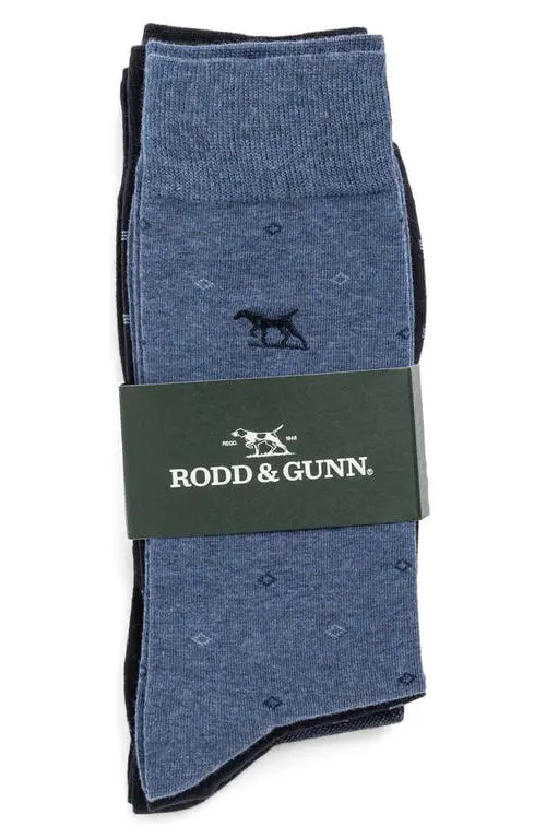 Rodd & Gunn Assorted 3-pack Stripe & Neat Cotton Blend Dress Socks
