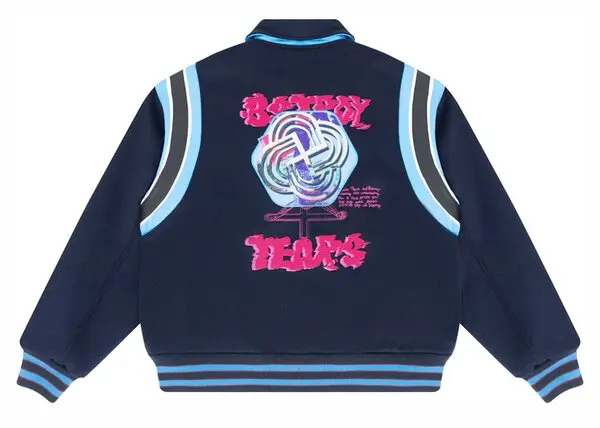 DENIM TEARS Bstroy Tears Varsity Jacket