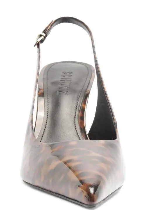 Schutz Paola Slingback Pointed Toe Pump - Brown