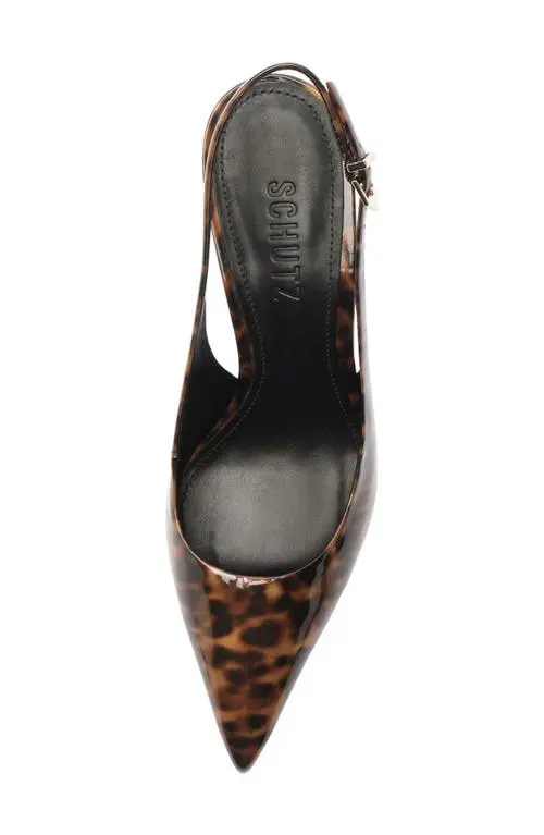 Schutz Paola Slingback Pointed Toe Pump - Brown