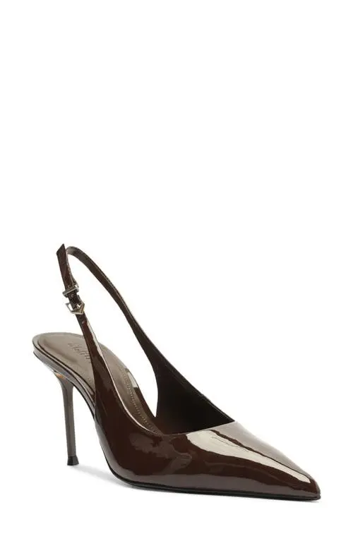 Schutz Paola Slingback Pointed Toe Pump - Root Brown