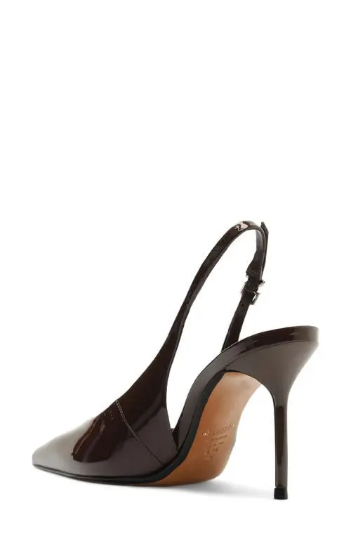 Schutz Paola Slingback Pointed Toe Pump - Root Brown