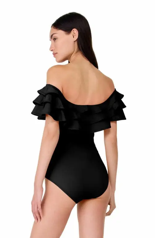 Kate Spade New York Ruffle One Piece Swimsuit