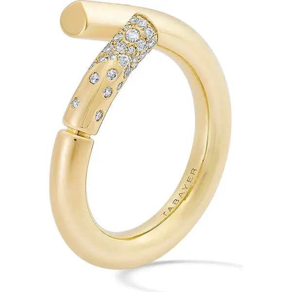 TABAYER Oera Pavé Diamond Ring - Yellow Gold
