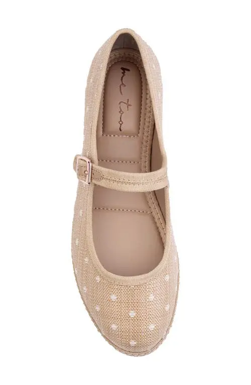 Me Too Gracie Mary Jane Flat - Natural