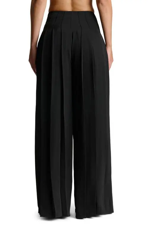 Naked Wardrobe Pleated Wide Leg Pants - Black