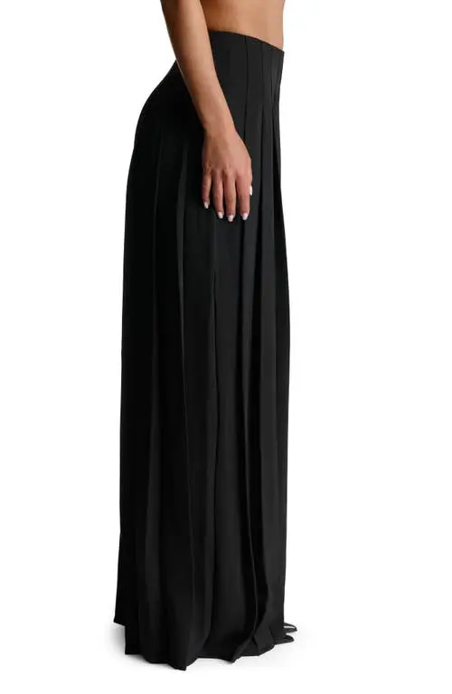 Naked Wardrobe Pleated Wide Leg Pants - Black