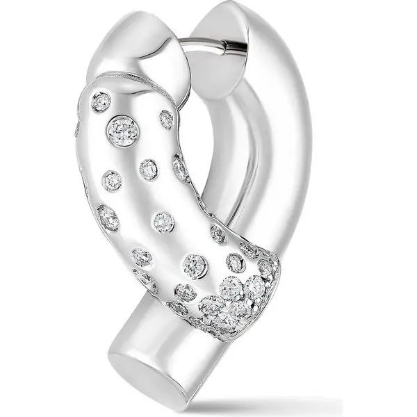 TABAYER Oera Pavé Diamond Earrings - White Gold