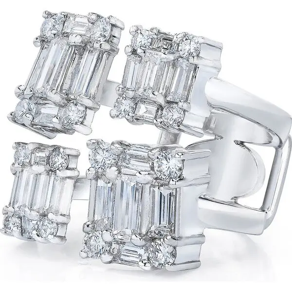 MINDI MOND Clarity Quad Cube Diamond Ring - D3.17 18kwg