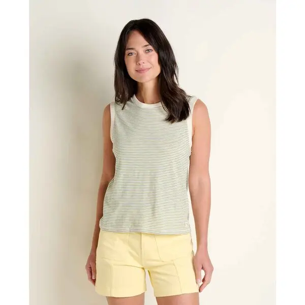 TOAD & CO Boundless Jersey Tank - Almond Pattern