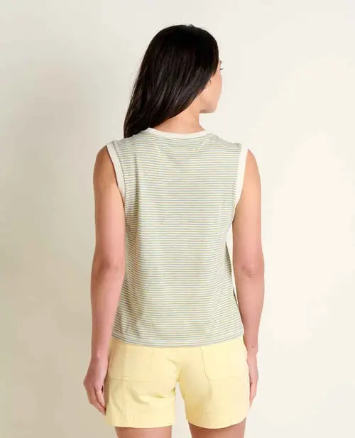 TOAD & CO Boundless Jersey Tank - Almond Pattern