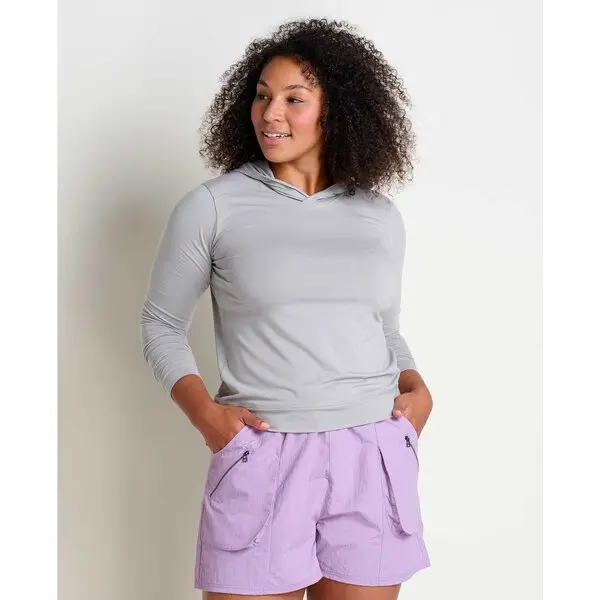 TOAD & CO Swifty Long Sleeve Hoodie - Light Ash