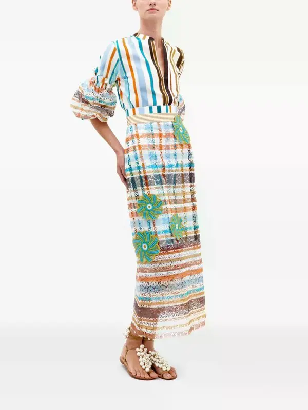 Silvia Tcherassi Nuru Blouse - Blue