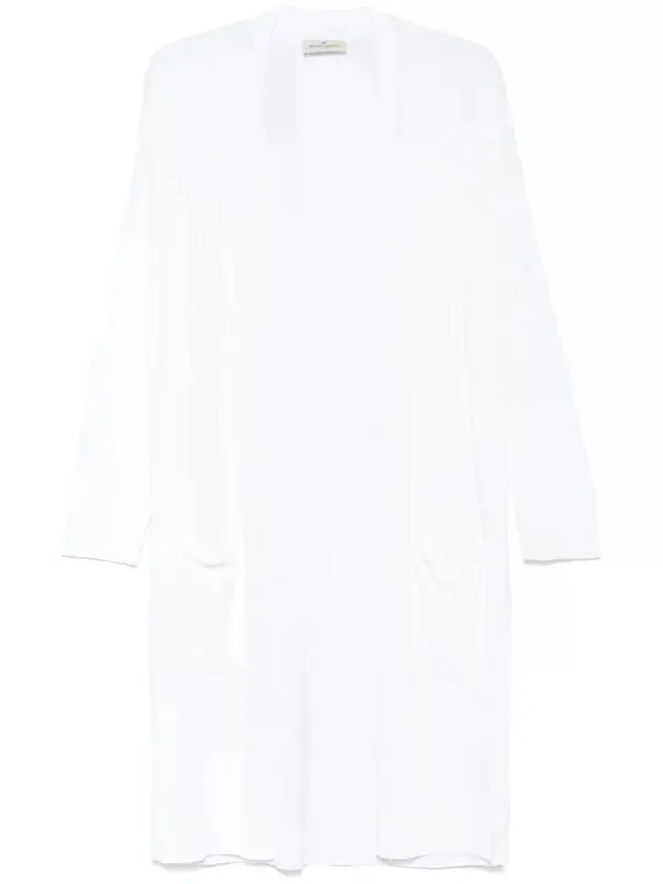 Bruno Manetti Fine-knit Coat - White