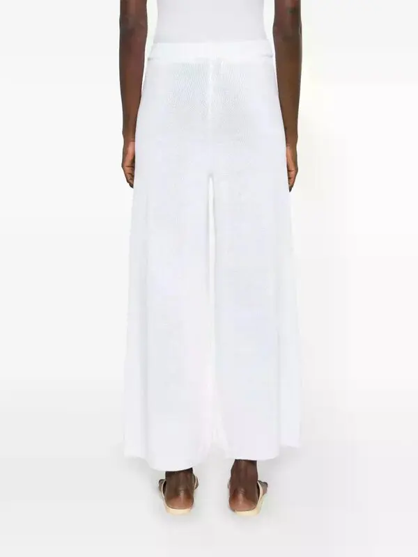Iris Von Arnim Knitted Trousers - White