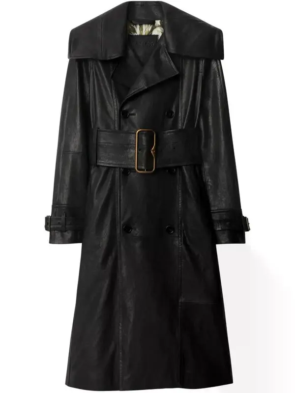 Burberry Leather Trench Coat