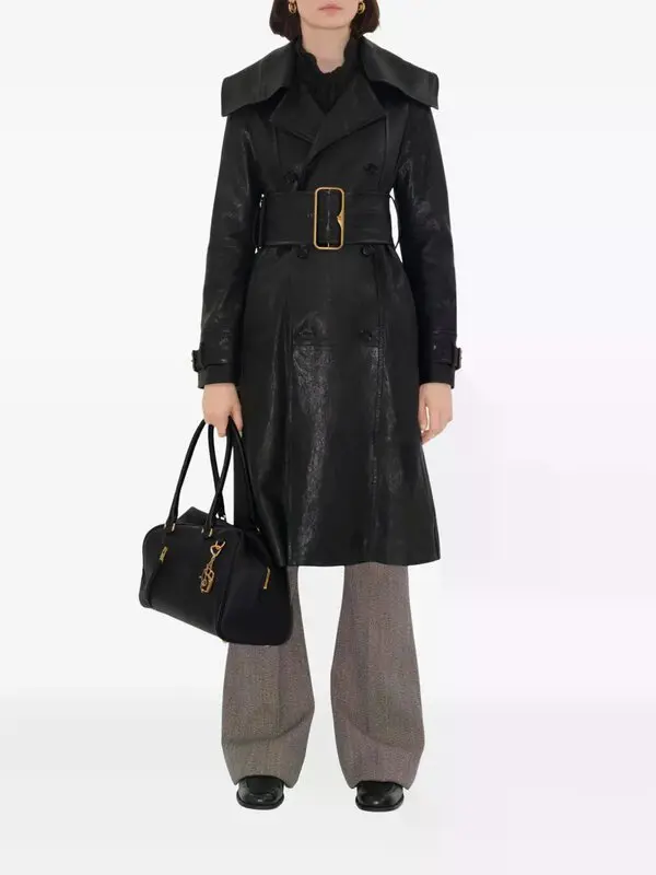 Burberry Leather Trench Coat
