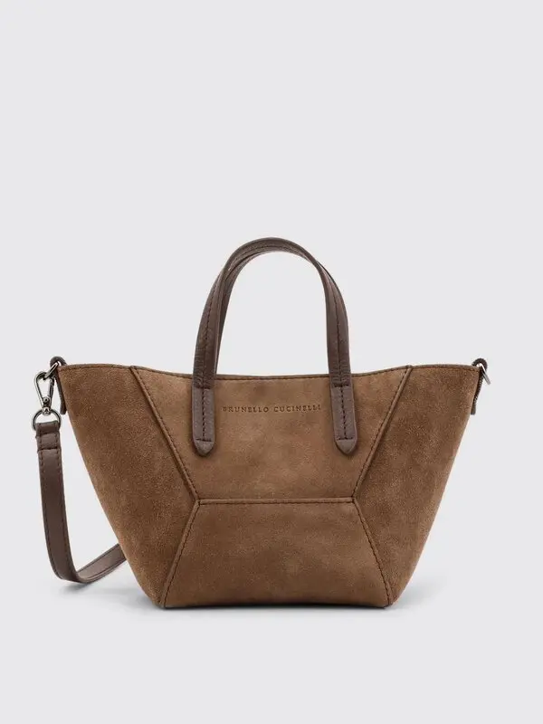 Brunello Cucinelli Suede Handbag - Brown