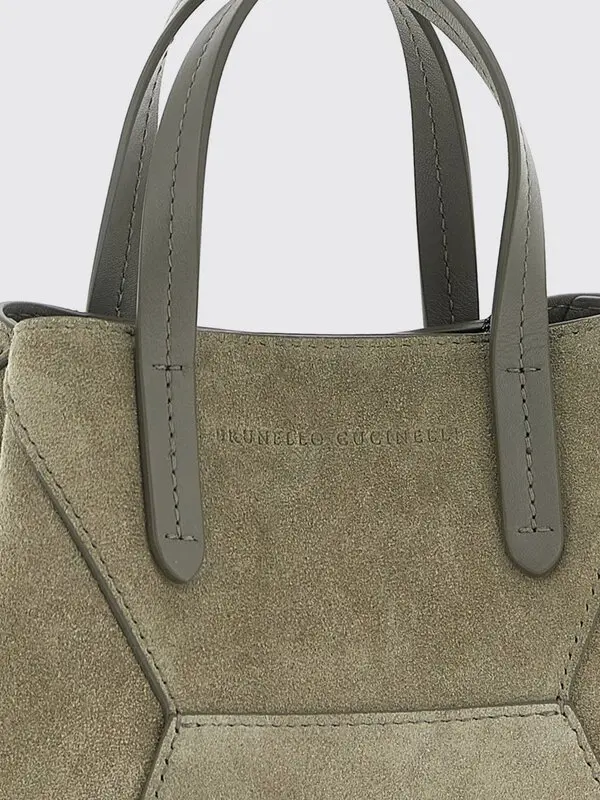 Brunello Cucinelli Suede Tote - Grey