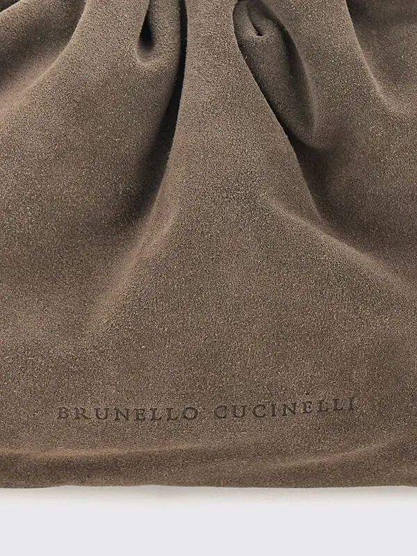 Brunello Cucinelli Suede Bucket Bag - Brown