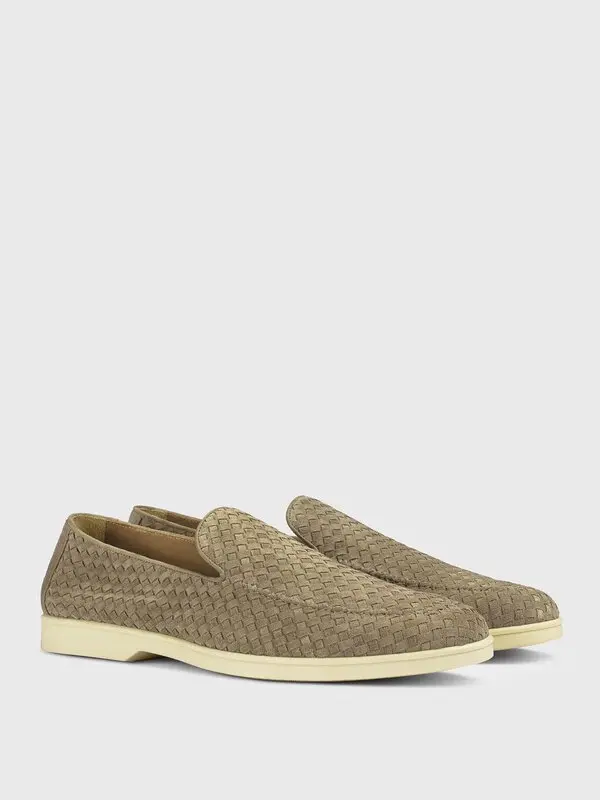 DOUCAL'S Woven Loafers - Dove Grey