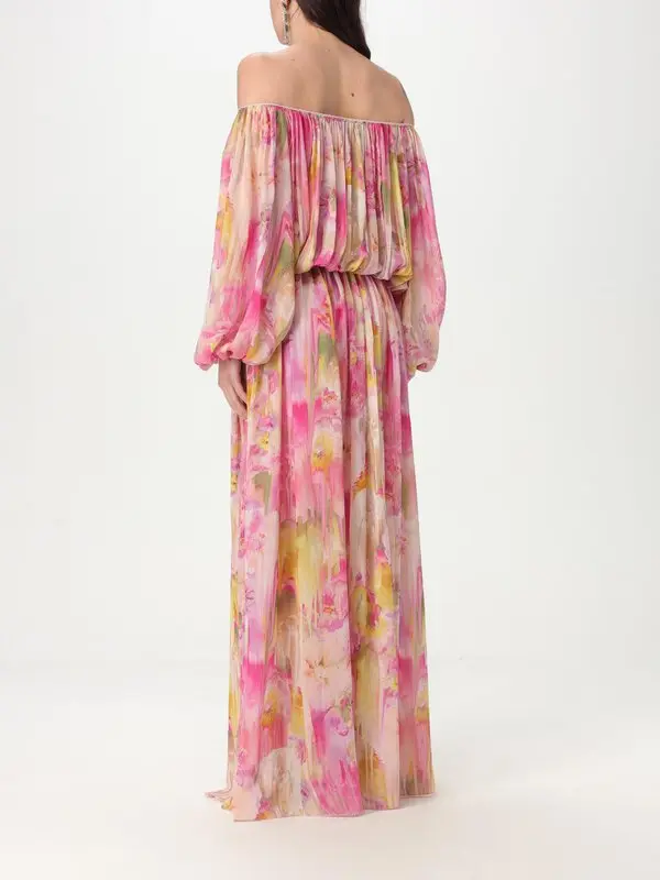 Blumarine Off-the-shoulder Floral Maxi Dress