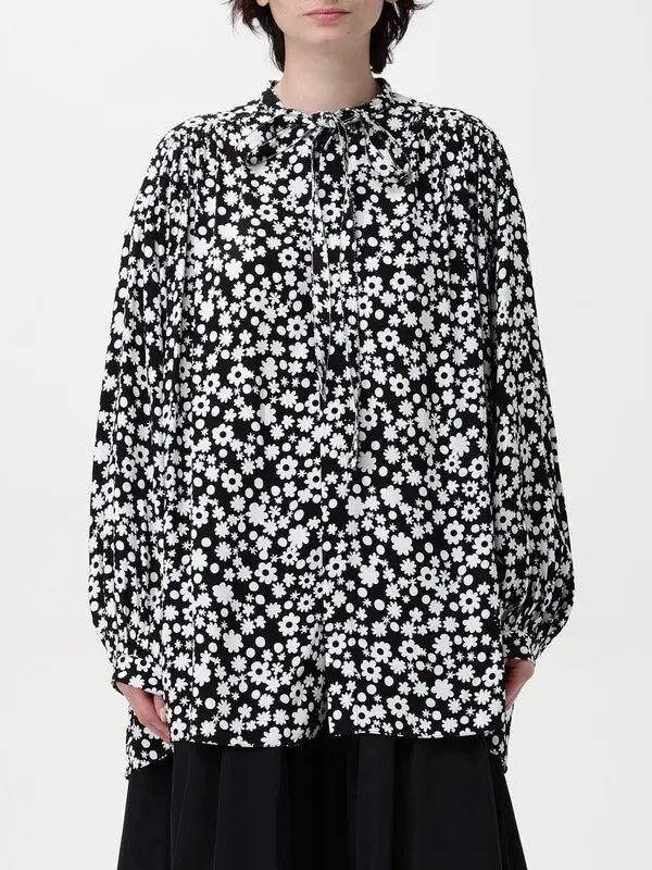 Marni Floral Print Shirt With Tie Detail