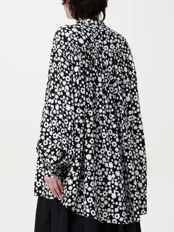 Marni Floral Print Shirt With Tie Detail