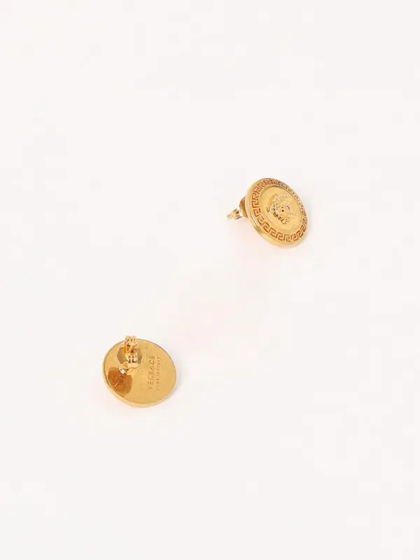 Versace Medusa Brass Earrings - Gold