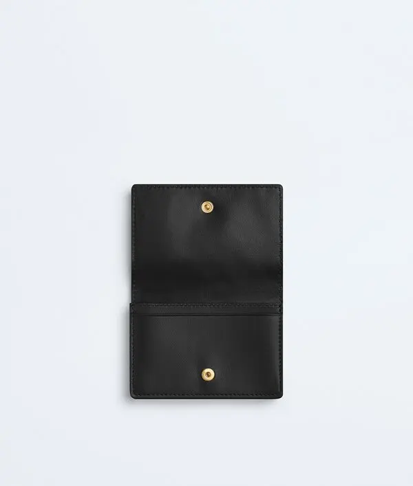 Bottega Veneta Intrecciato Business Card Case - Black