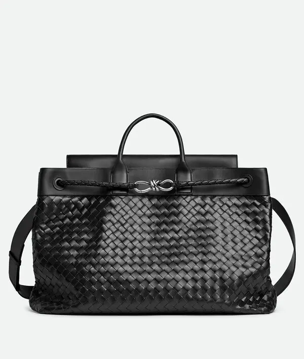 Bottega Veneta Large Andiamo Voyager - Black