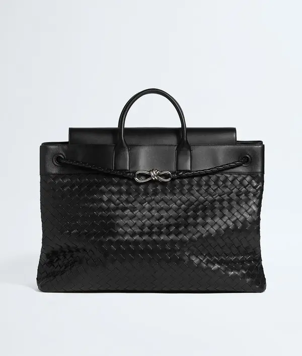 Bottega Veneta Large Andiamo Voyager - Black
