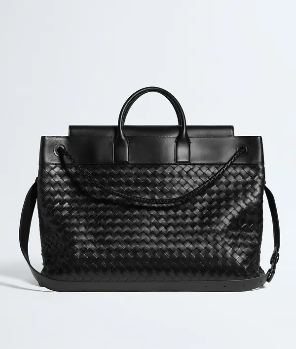 Bottega Veneta Large Andiamo Voyager - Black