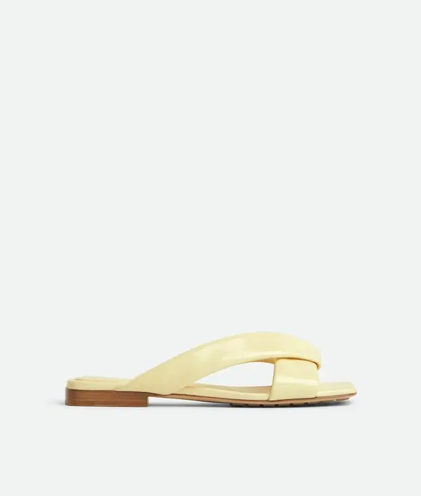 Bottega Veneta Riva Flat Mule - Camomile