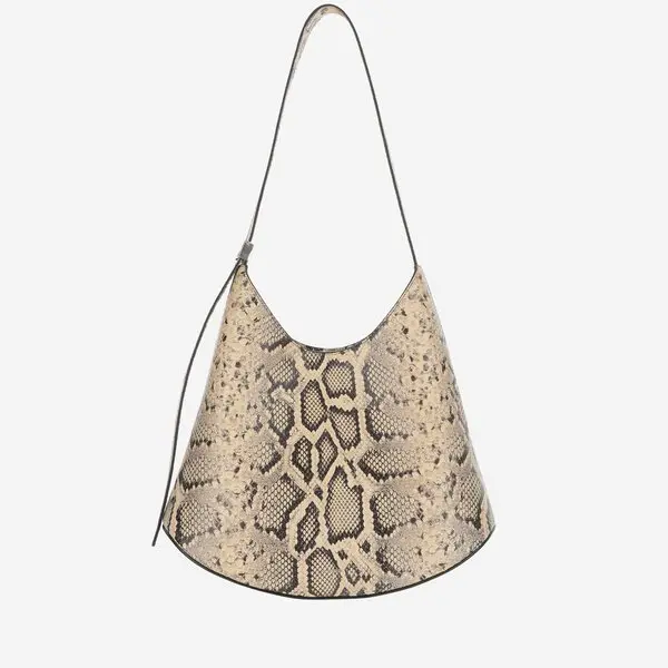 JIL SANDER Eldorado Medium Leather Shoulder Bag - Red