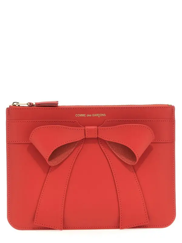 Comme Des Garçons Big Bow' Wallet - Red