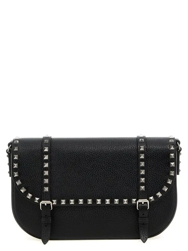 Valentino Garavani Rockstud Shoulder Bag - Black