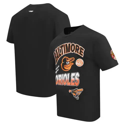 PRO STANDARD Baltimore Orioles Turn It Up Dropped Shoulder T-shirt - Black