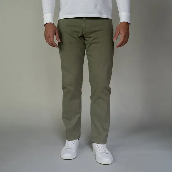 PETER MANNING NYC Travel Jeans Slim Fit - Olive