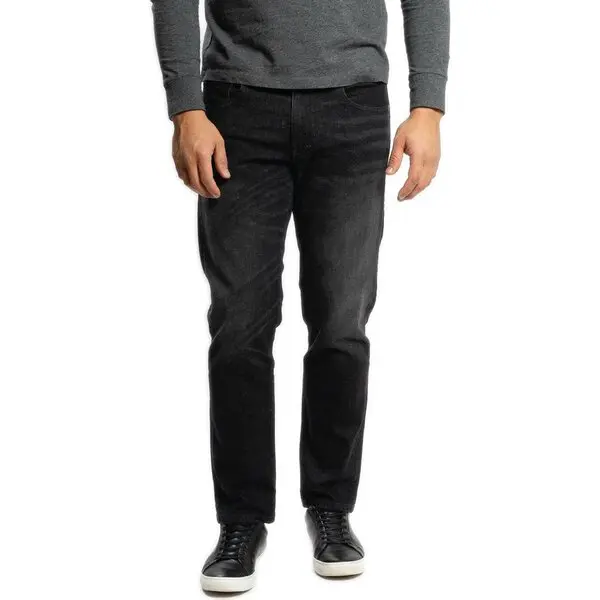 PETER MANNING NYC Johnny Stretch Slim Fit Jeans - Black Wash