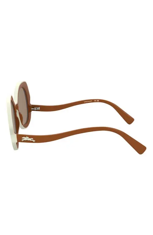 Longchamp 52mm Oval Sunglasses - Orange